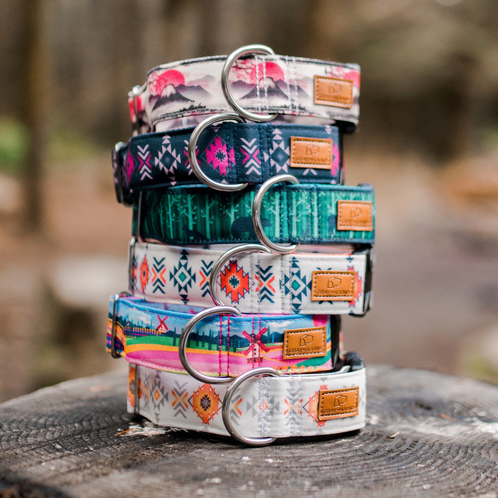 Forest Dog Collar | Hiking Dog Collar – GrayandHound